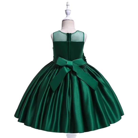 Dresses | Luxury Flowered Princess Emerald Green Birthday Special ...